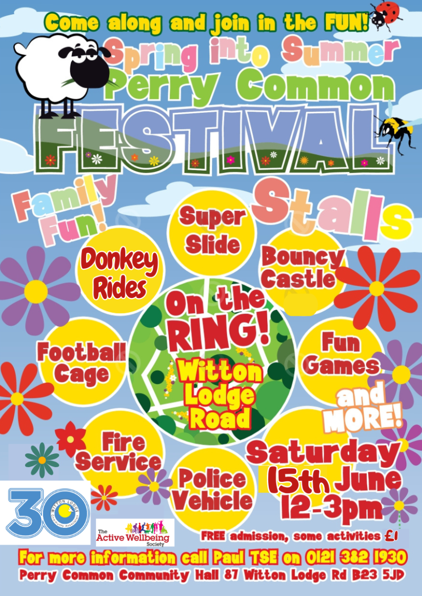 Perry Common Festival "Spring Into Summer" Returns! - Witton Lodge